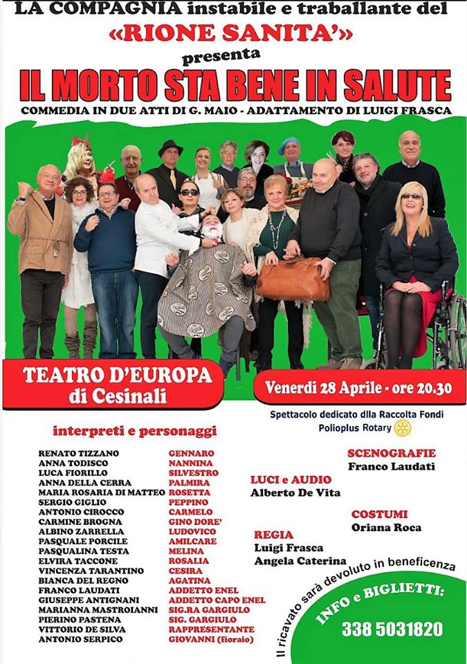 CESINALI (AV). "Il morto sta bene in salute", a mettere in scena quest ...