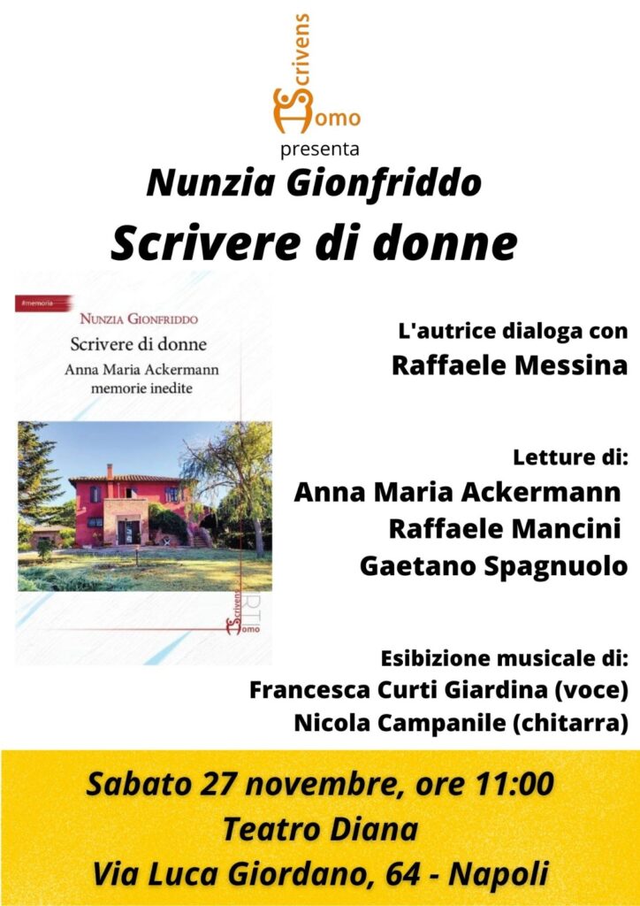 "Scrivere di donne - Anna Maria Ackermann memorie inedite" di Nunzia ...