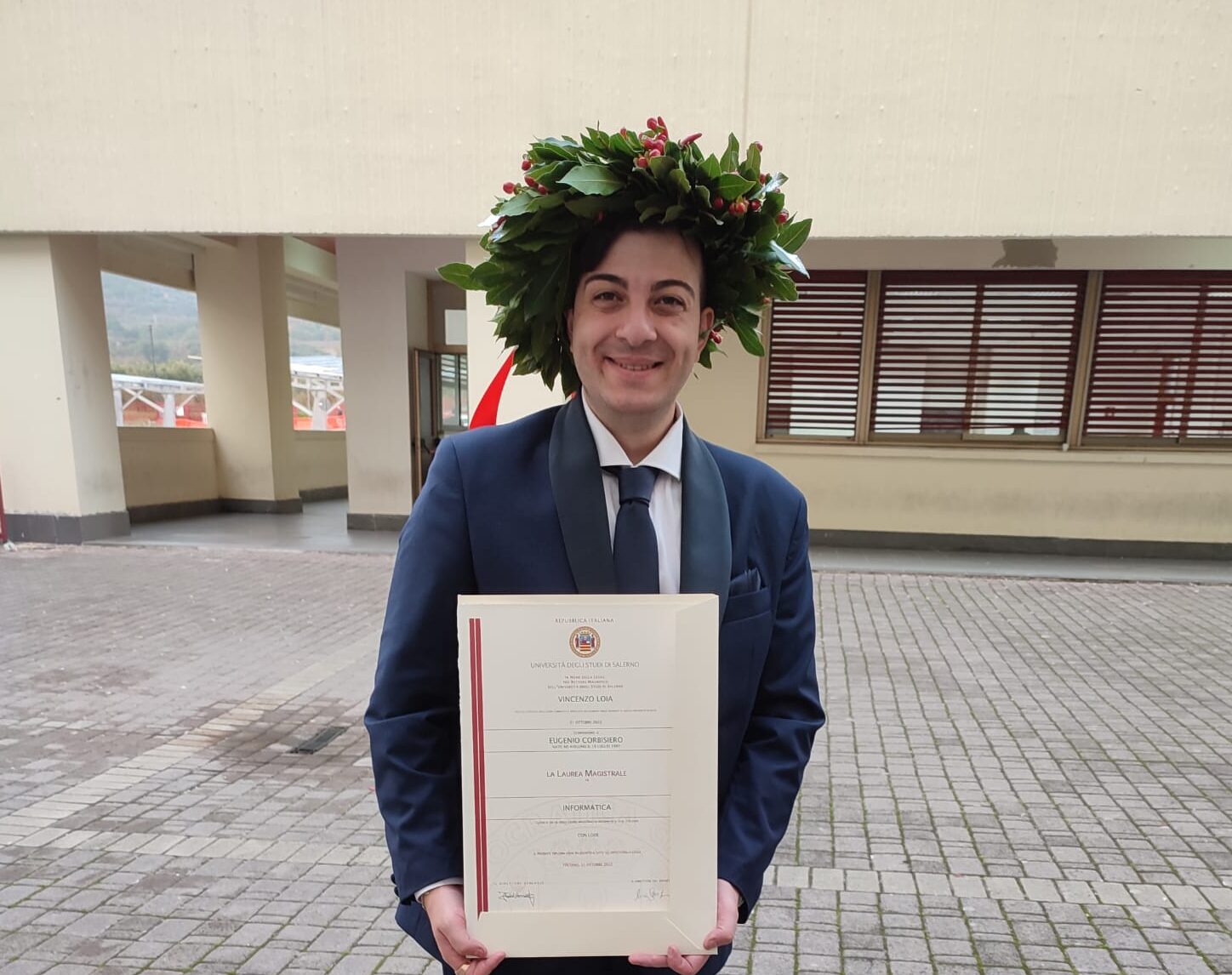 100 DI QUESTI GIORNI. Mugnano del Cardinale, Laurea Magistrale in Informatica per Eugenio ...