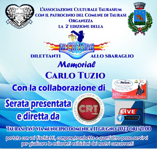 Taurasi - seconda edizione "Memorial Carlo Tuzio" - binews.it