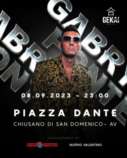 Gabry Ponte torna in Irpinia: “25 anni di dance” a Chiusano San Domenico - binews.it