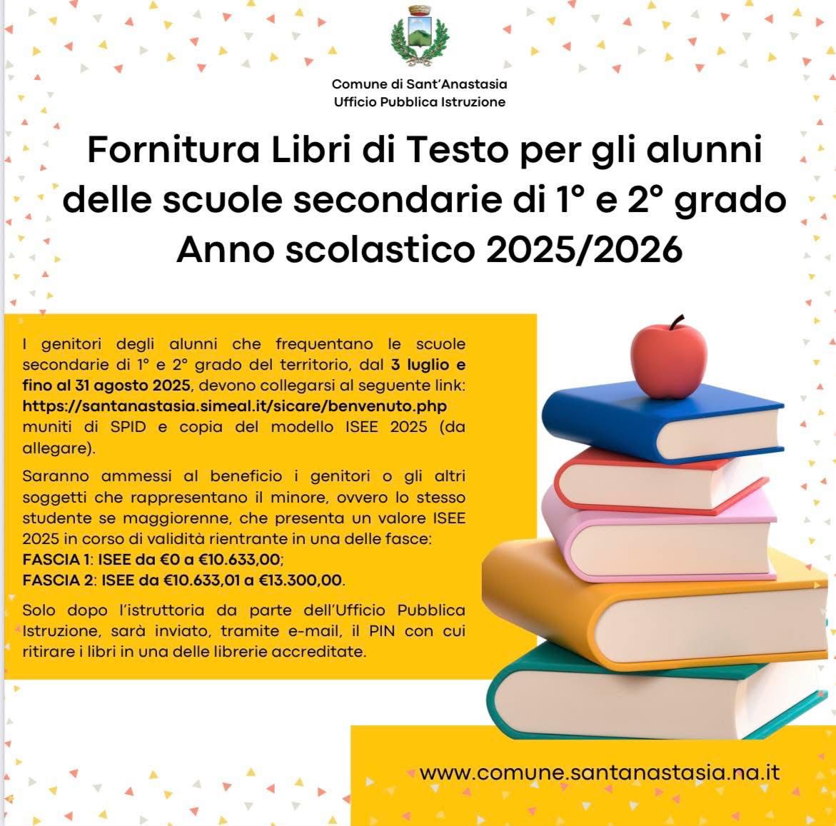 Sant’Anastasia, contributo per i libri di testo: al via le domande per ...
